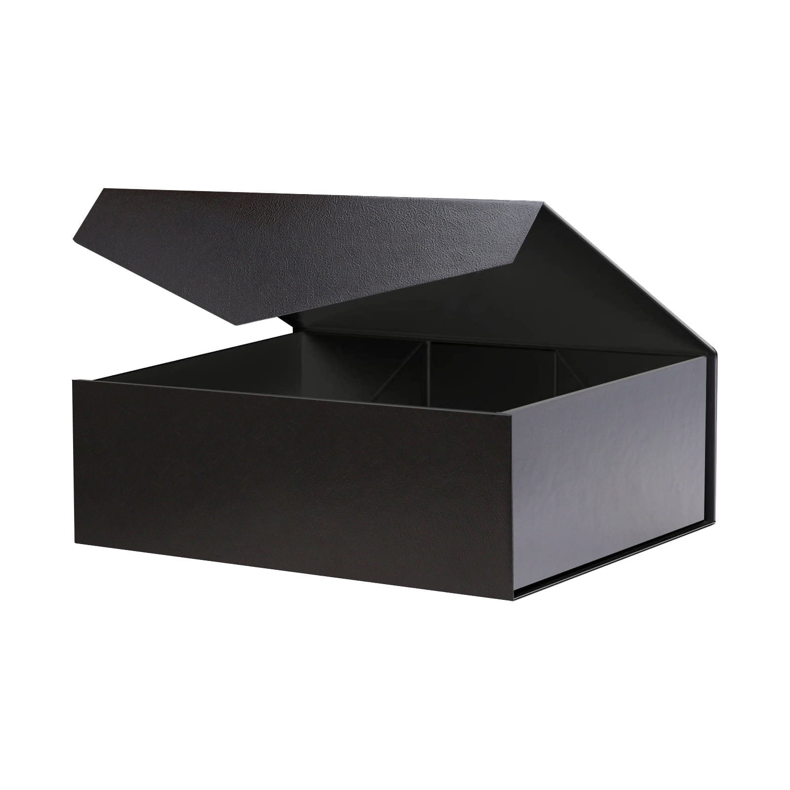 PKGSMART Foldable Large Black Gift Box with Magnetic Lid, Ideal for ...