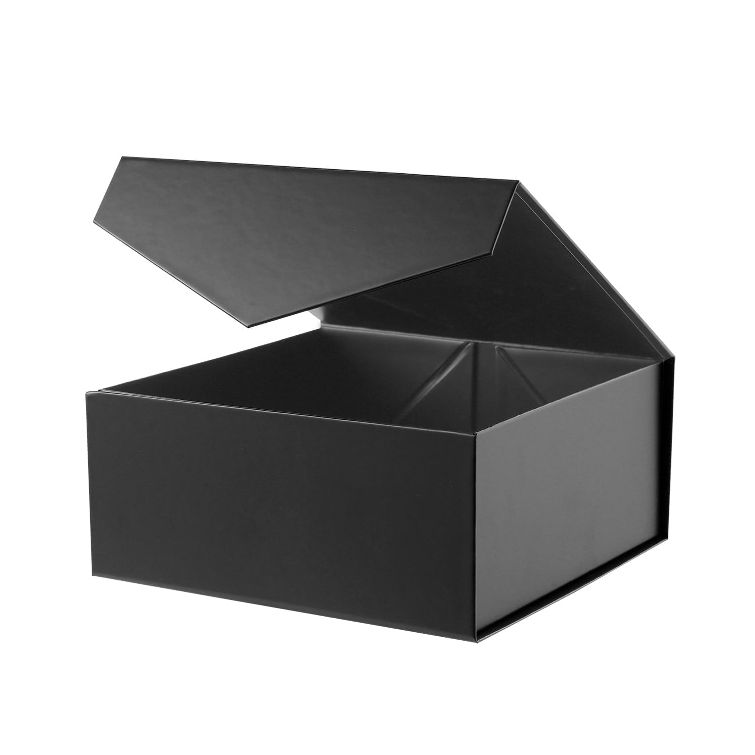 PKSMART Hard Board Magnetic Gift Box, Small Black Present Box with Lid ...