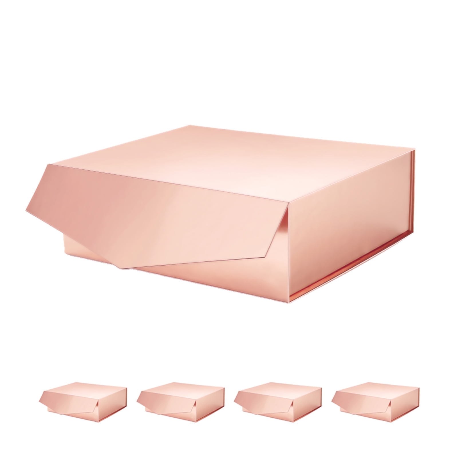 PKGSMART Gift Boxes, 5 Rose Gold Boxes with Magnetic Lids for Mother's ...