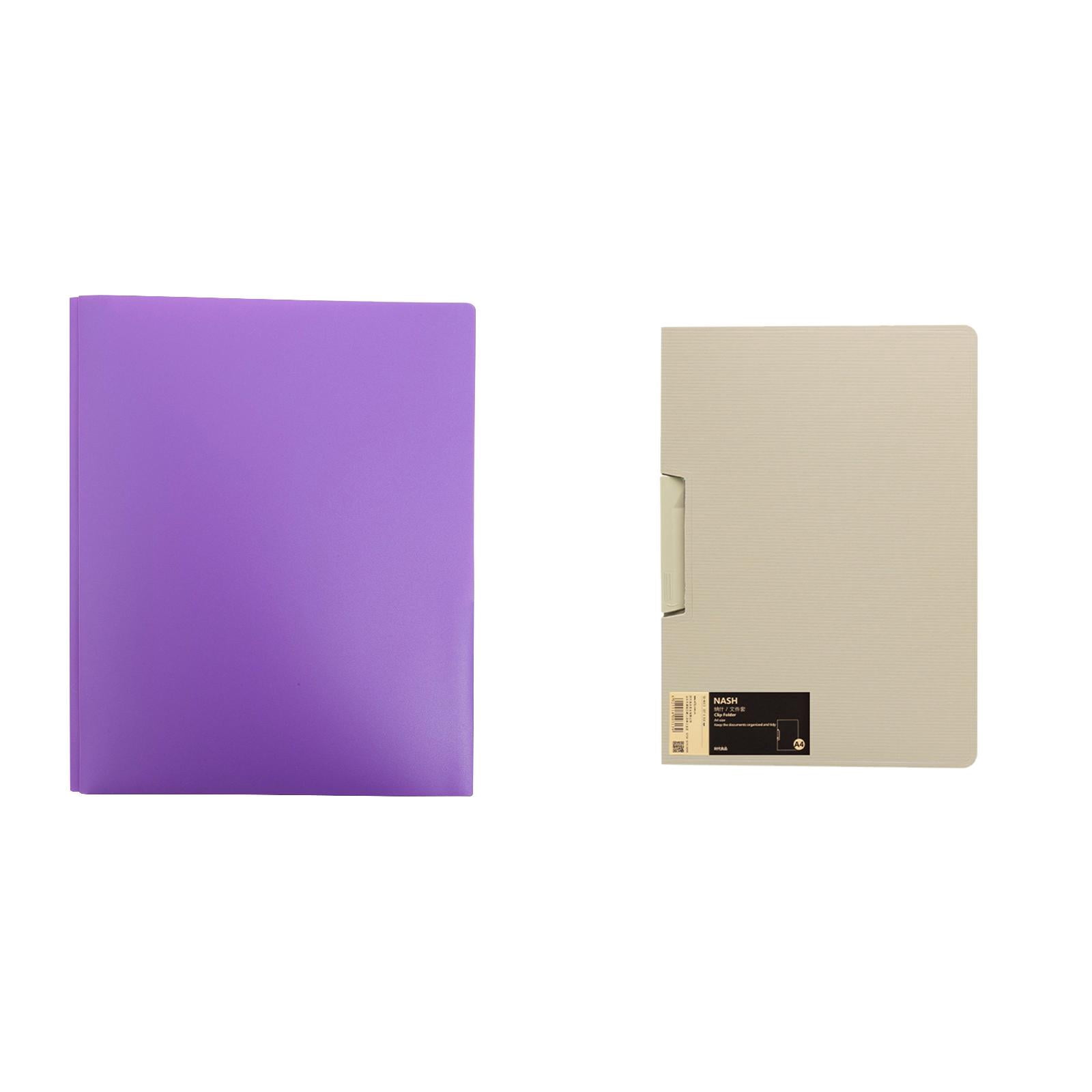 PKJHGA Folder + Folder,Foldable Plastic File Clipboard Profile Clip ...