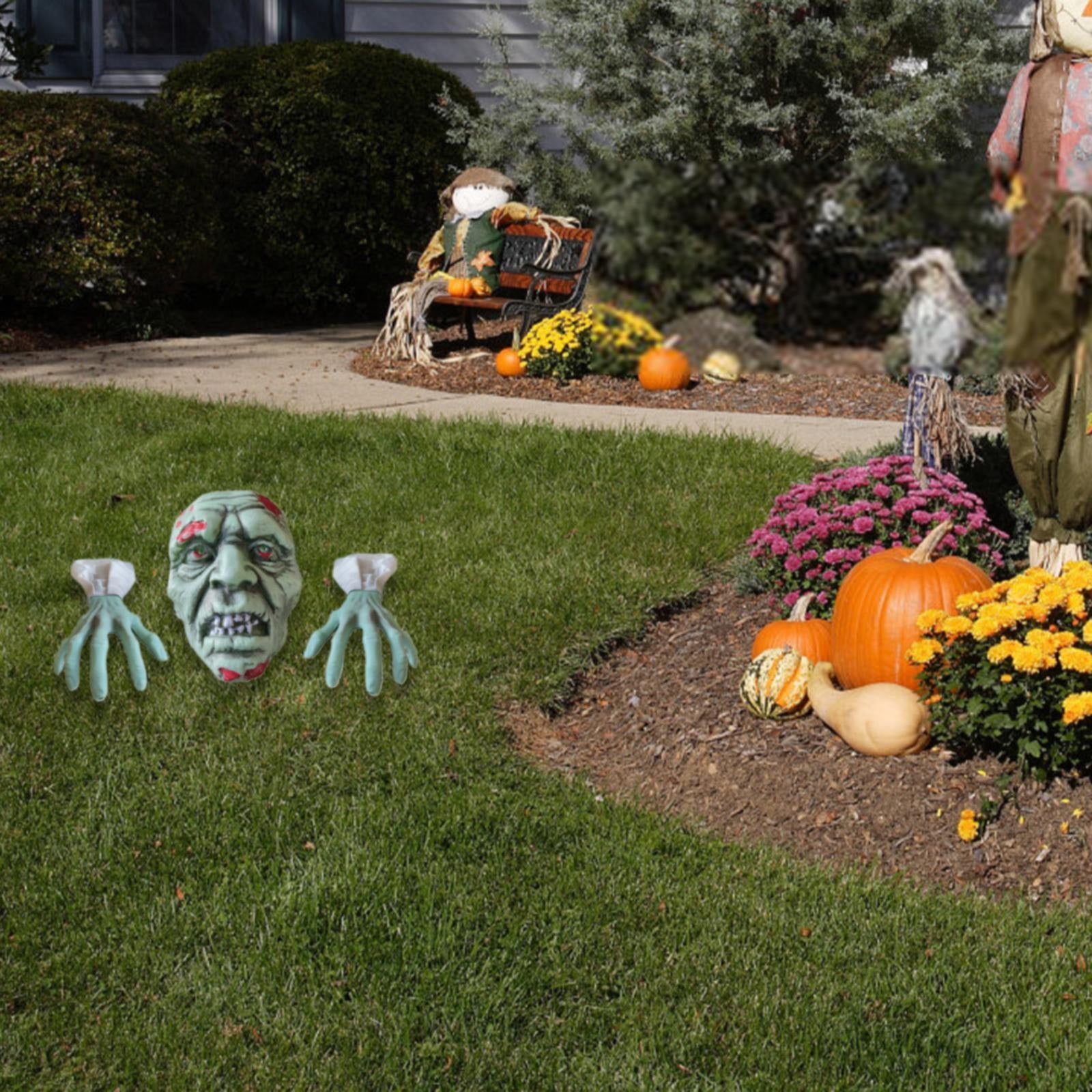PKJHGA Halloween Party Themes Skeleton Hand Piles Outdoor Skeletons ...