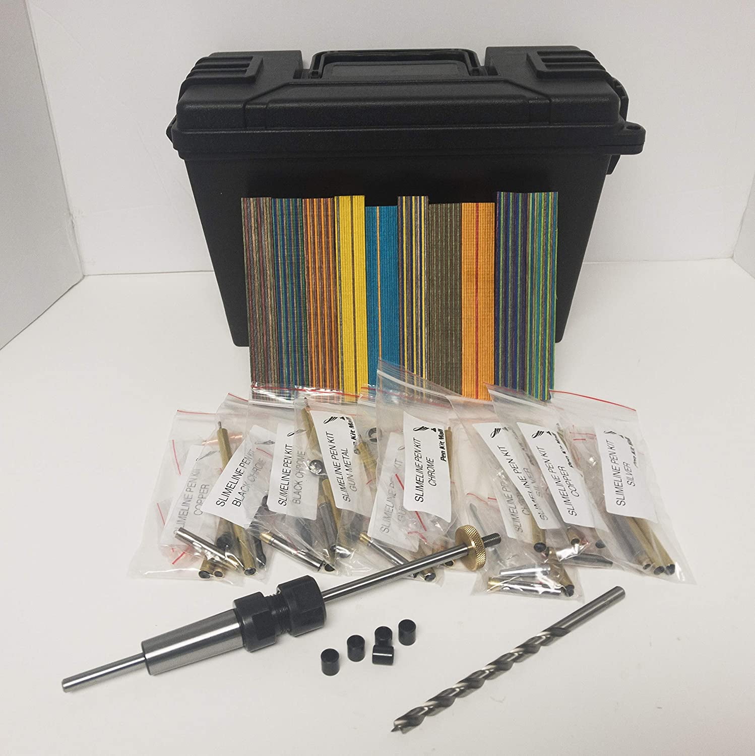 PKM 27 pc Slimline Pen Kit Starter Kit BUNDLE with 5 Bushings, Maxi ...