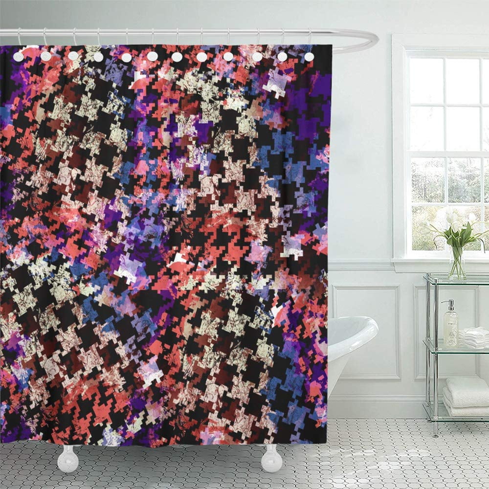 PKNMT Abstract Houndstooth Design Grunge Dogtooth Checkered with ...