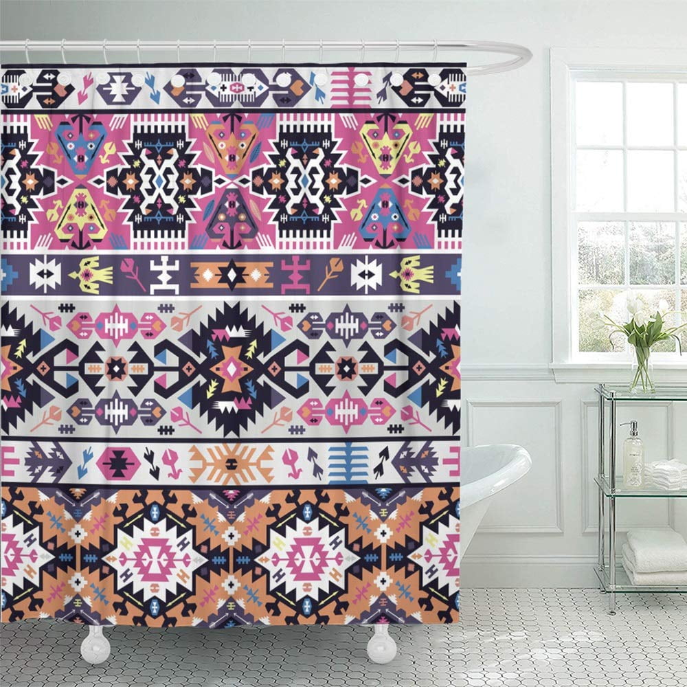 PKNMT Aztec Fancy Abstract Bright Pattern in Tribal Style Ethnic ...