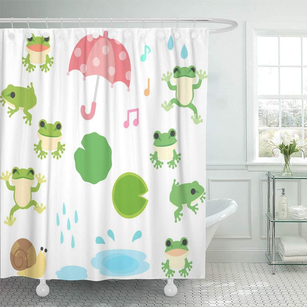 PKNMT Colorful Lake Frogs and Rain Green Toad Animal Cartoon Cute Happy ...