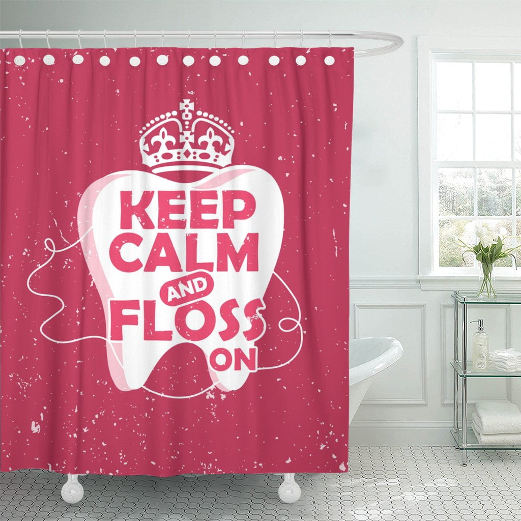 PKNMT Dental Care Motivation Quote Dentist Day and Tooth Effect Shower ...