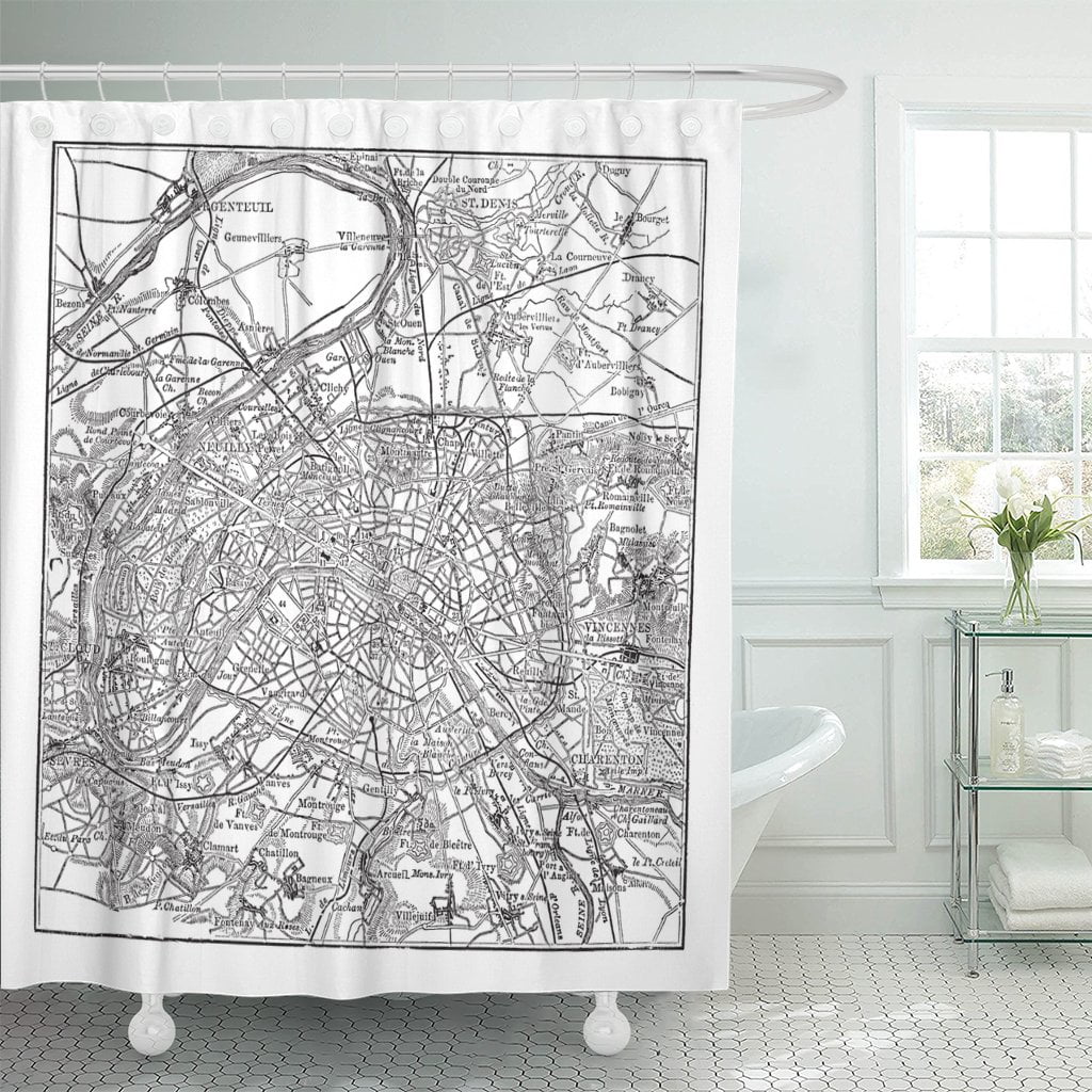 PKNMT Paris and Its Environs During The 1890S Vintage Engraving Shower ...