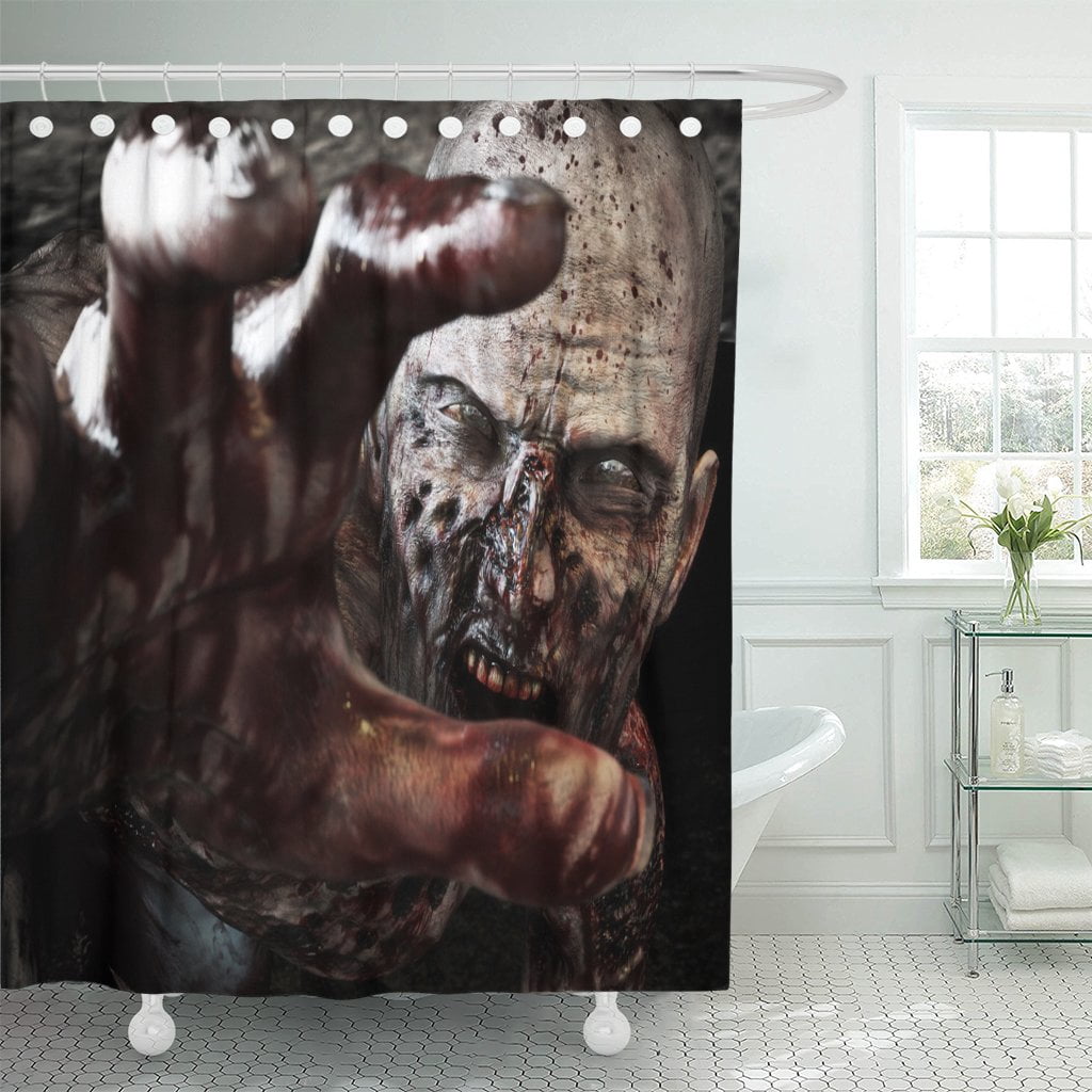 PKNMT Portrait of Horrible Scary Zombie Attacking Reaching for Its ...