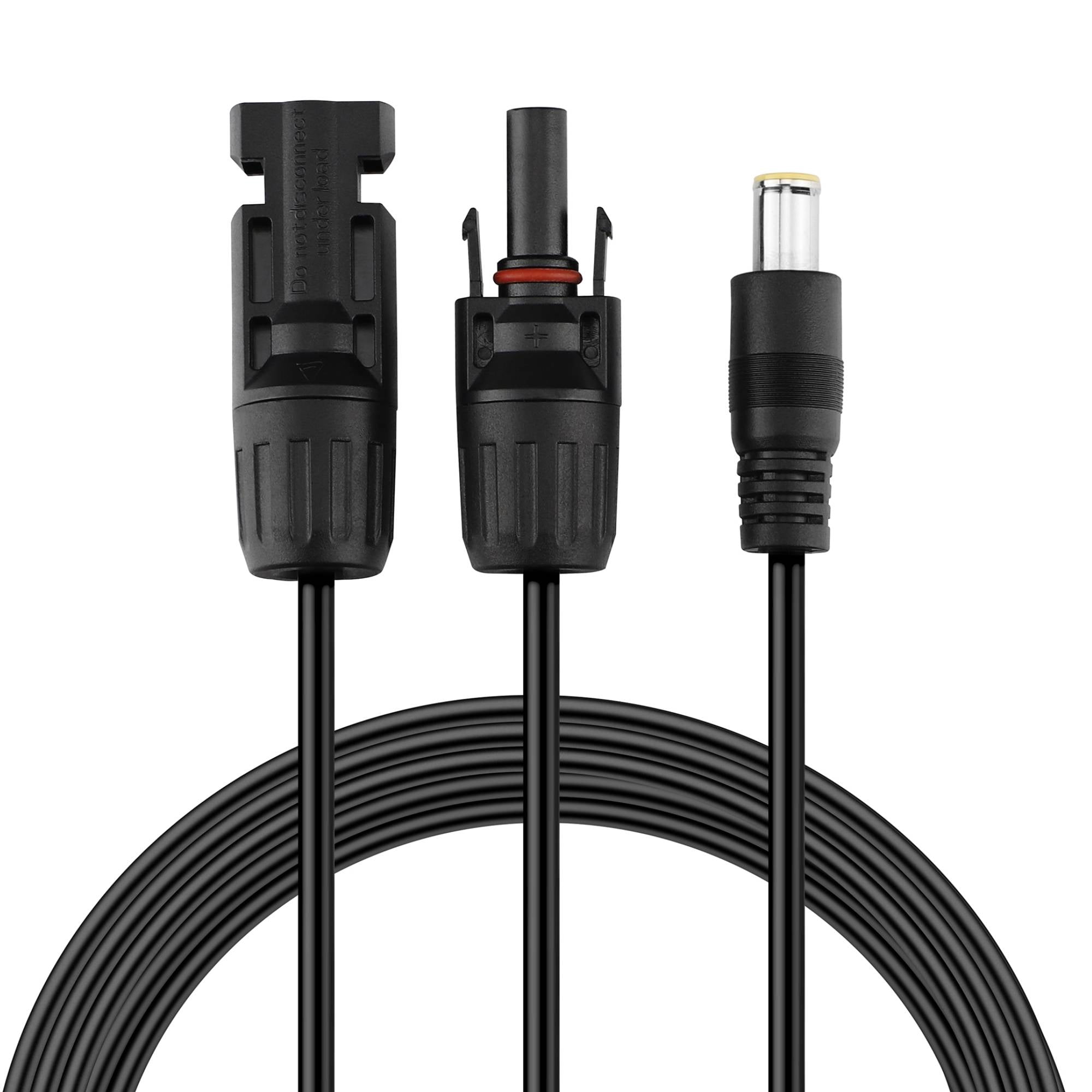 PKPOWER 16.5FT 14AWG+16AWG Solar Cable with Solar Panel Connector to ...