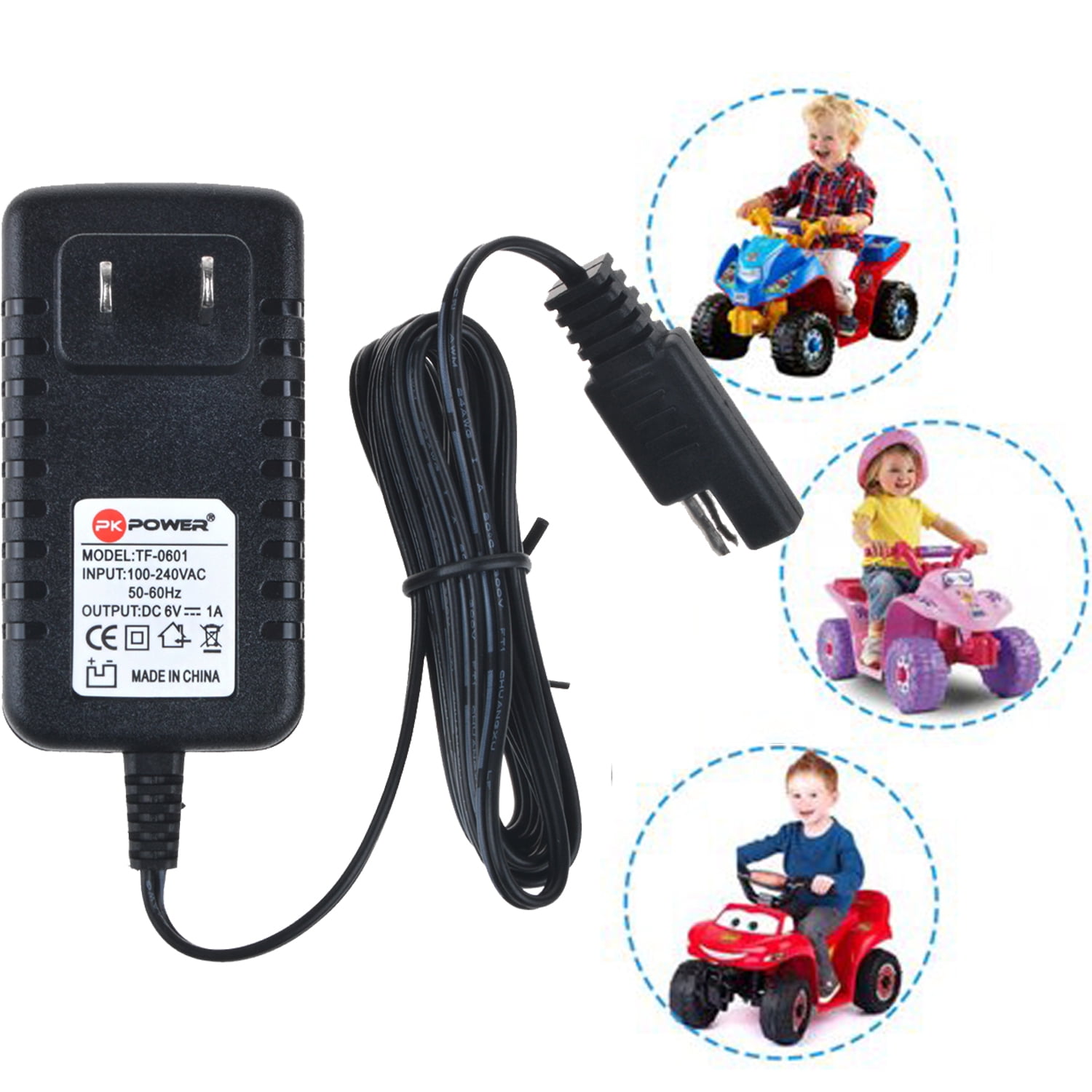 PKPOWER 6.6ft Cable B Charger 6V 1A adapter for Marvel The Avenger Good ...