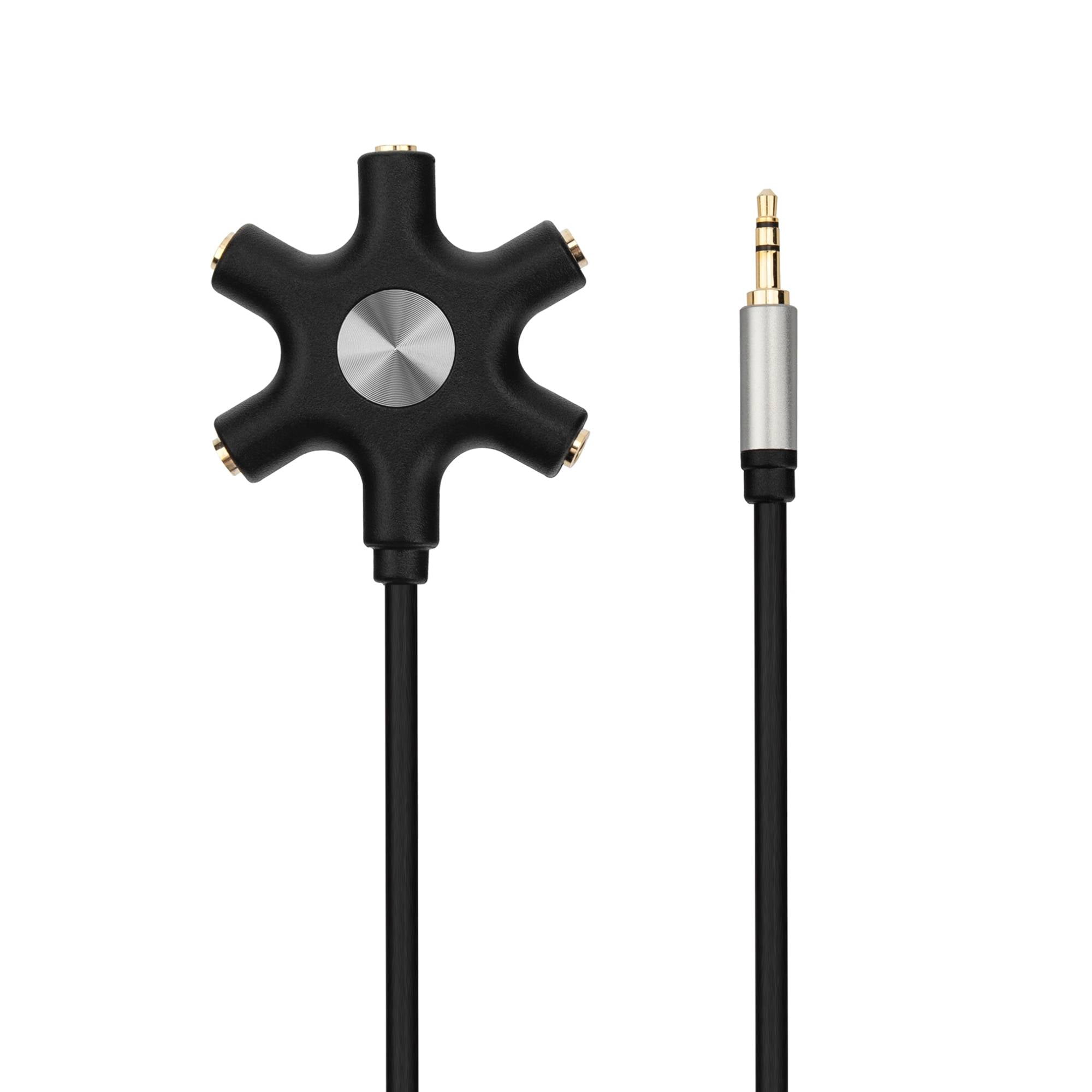 PKPOWER Multi Headphone Audio Splitter, 3.5mm Audio Stereo Splitter ...