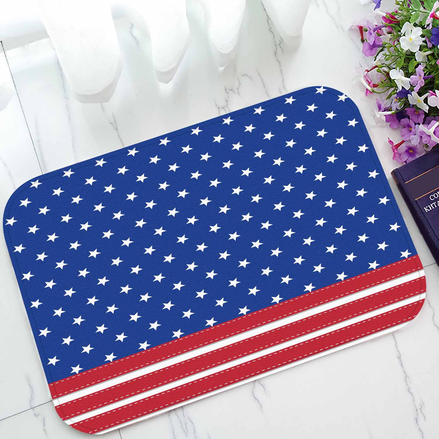 PKQWTM American Flag Stars 4Th July Independence Day Home Decor Floor ...
