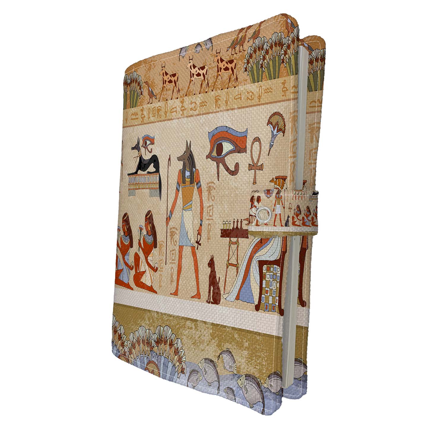 PKQWTM Ancient Egypt Scene Hieroglyphic Carvings Book Cover Book ...