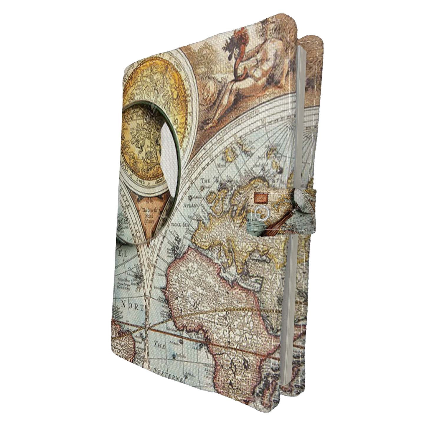 PKQWTM Ancient World Map Book Cover Book Protector Book Sleeve Book ...