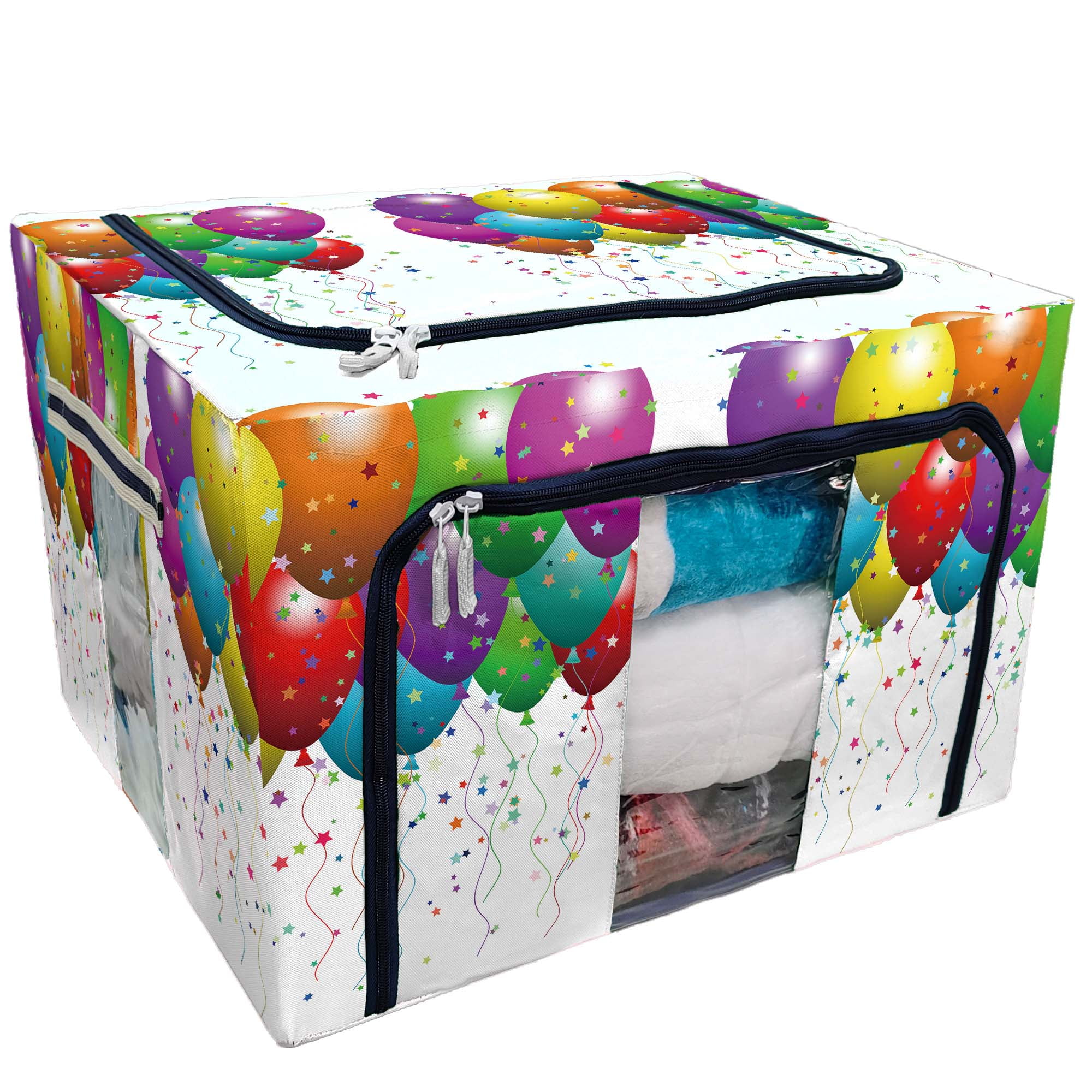 PKQWTM Balloons Star Shaped Confetti Storage Bag Clear Window Storage ...