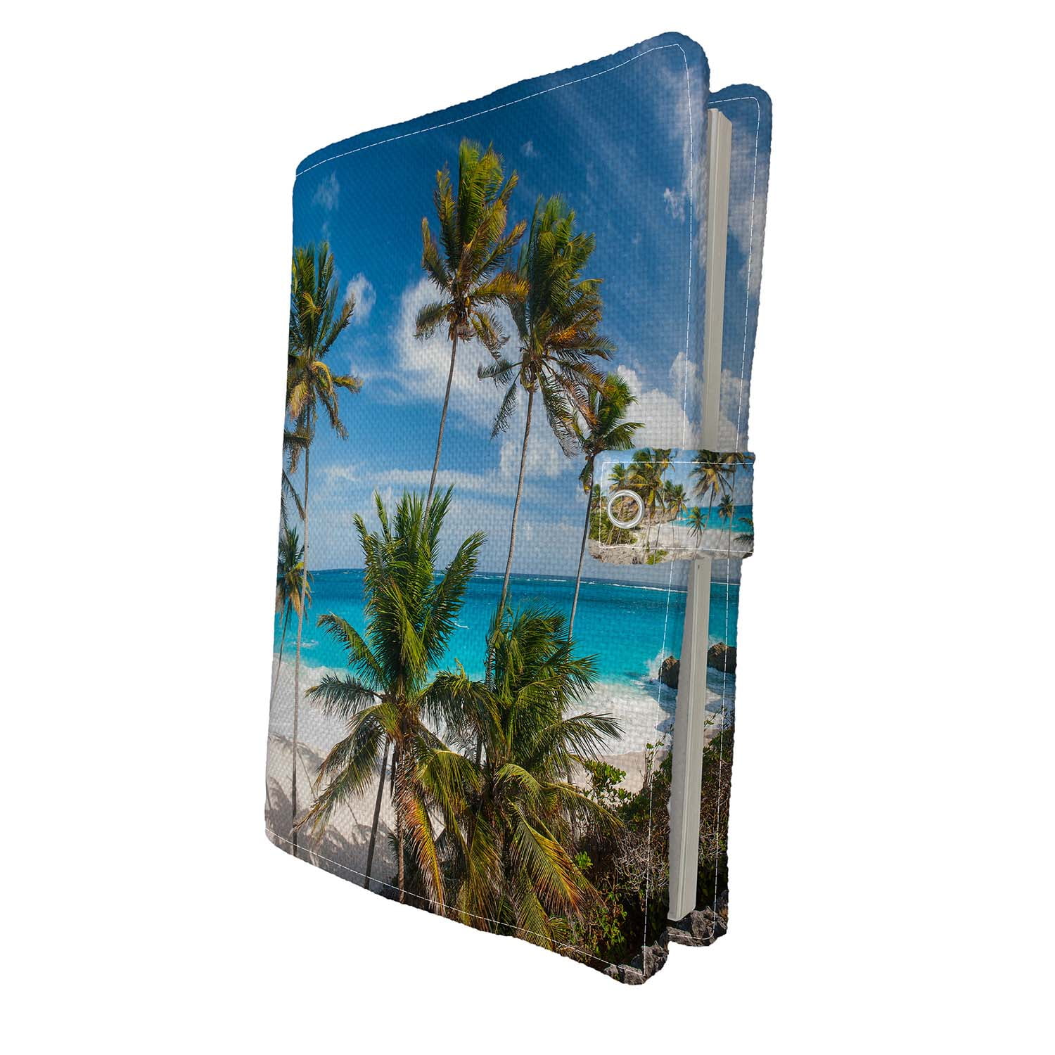 PKQWTM Beaches Caribbean Island Tropical Paradise Palms Book Cover Book ...
