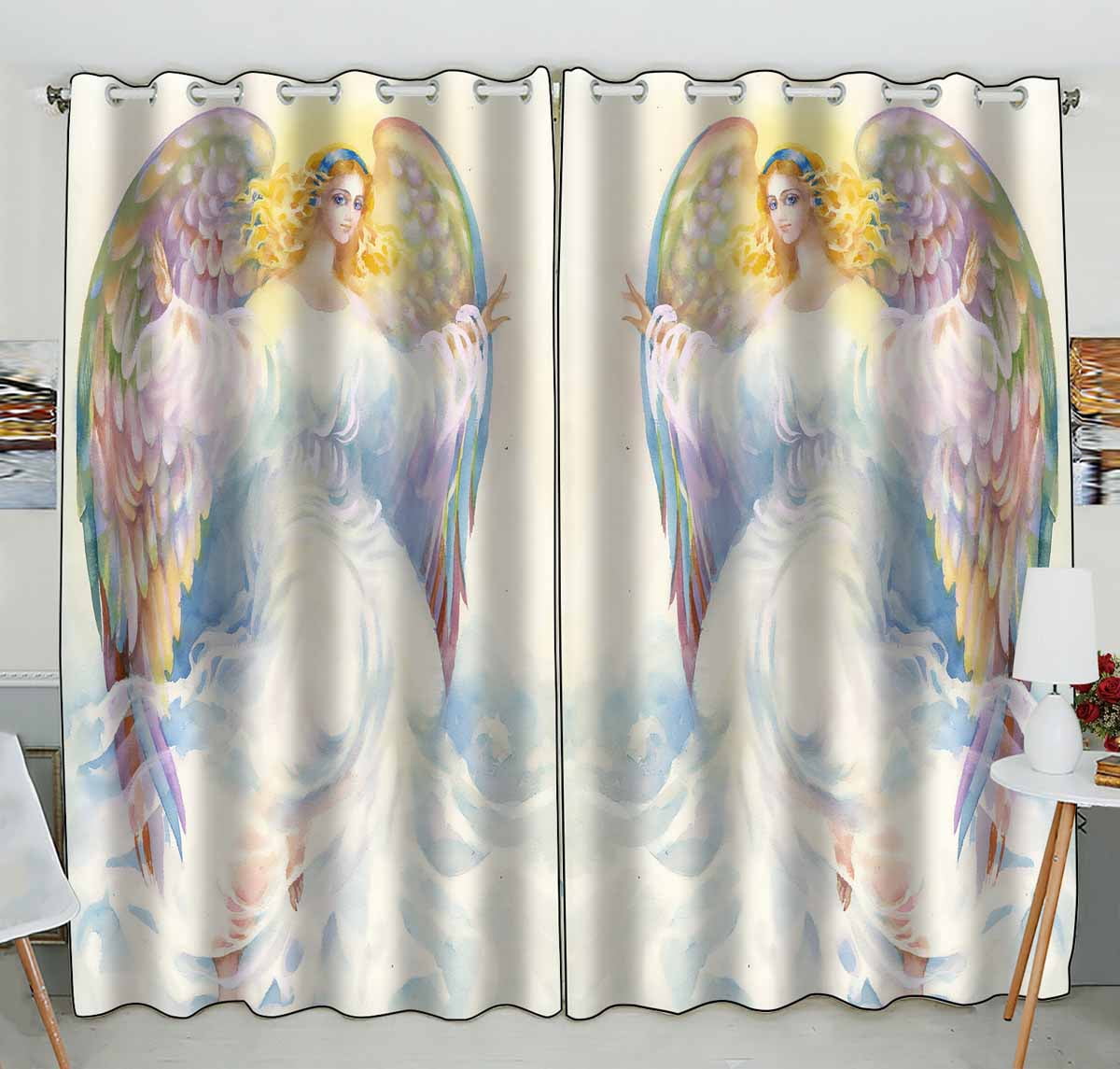PKQWTM Beautiful angel with wings Practical heat insulation Shading ...