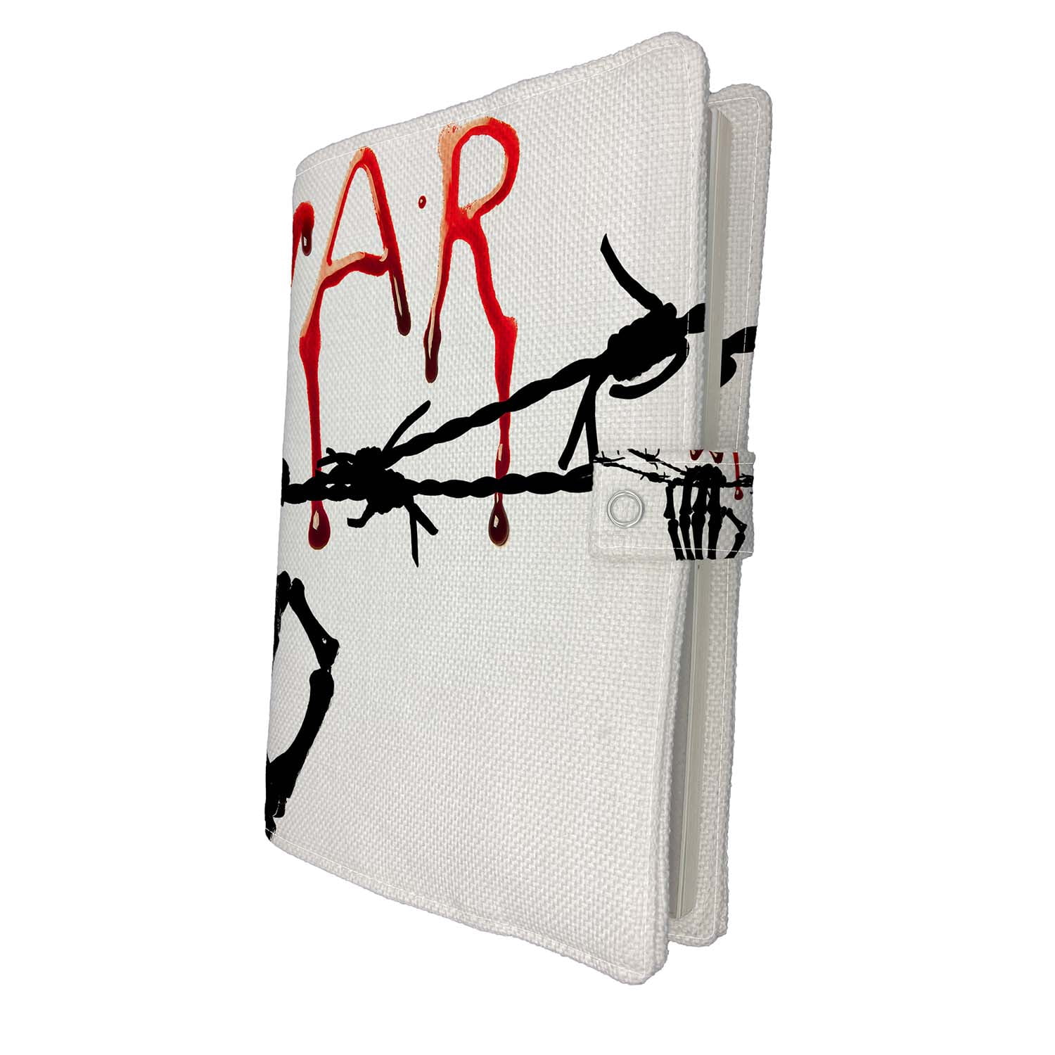 PKQWTM Bleeding Letter Skull Skeleton Hand Book Cover Book Protector ...
