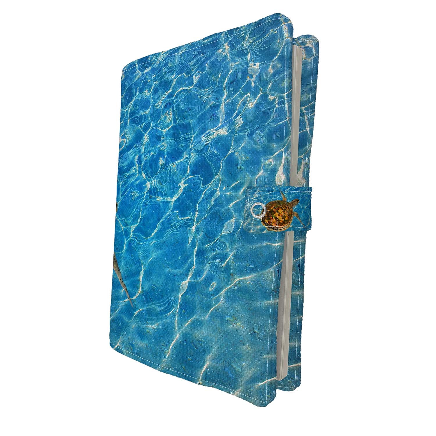 PKQWTM Blue Ocean Wave Sea Turtle Chelonia Book Cover Book Protector ...