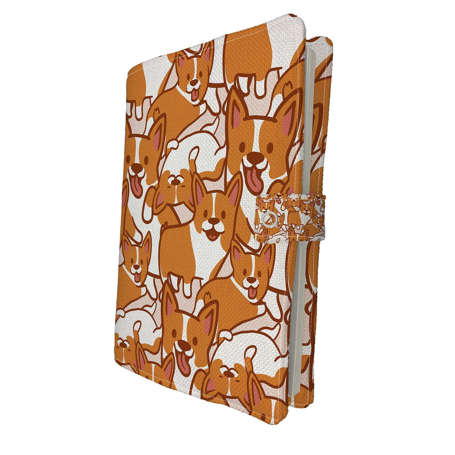 PKQWTM Cartoon Corgis Pattern Book Cover Book Protector Book Sleeve ...