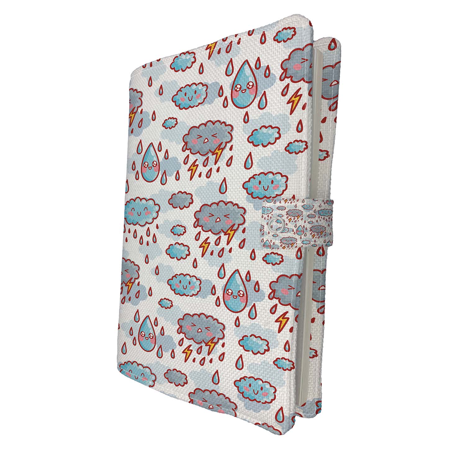 PKQWTM Cloud Characters Rain Water Drops Lightning Book Cover Book ...