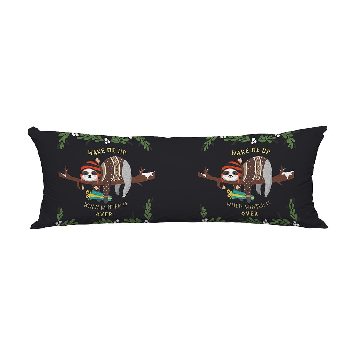 PKQWTM Cute Baby Sloths Long Body Pillow Case Cover Pillow Cushion Size ...