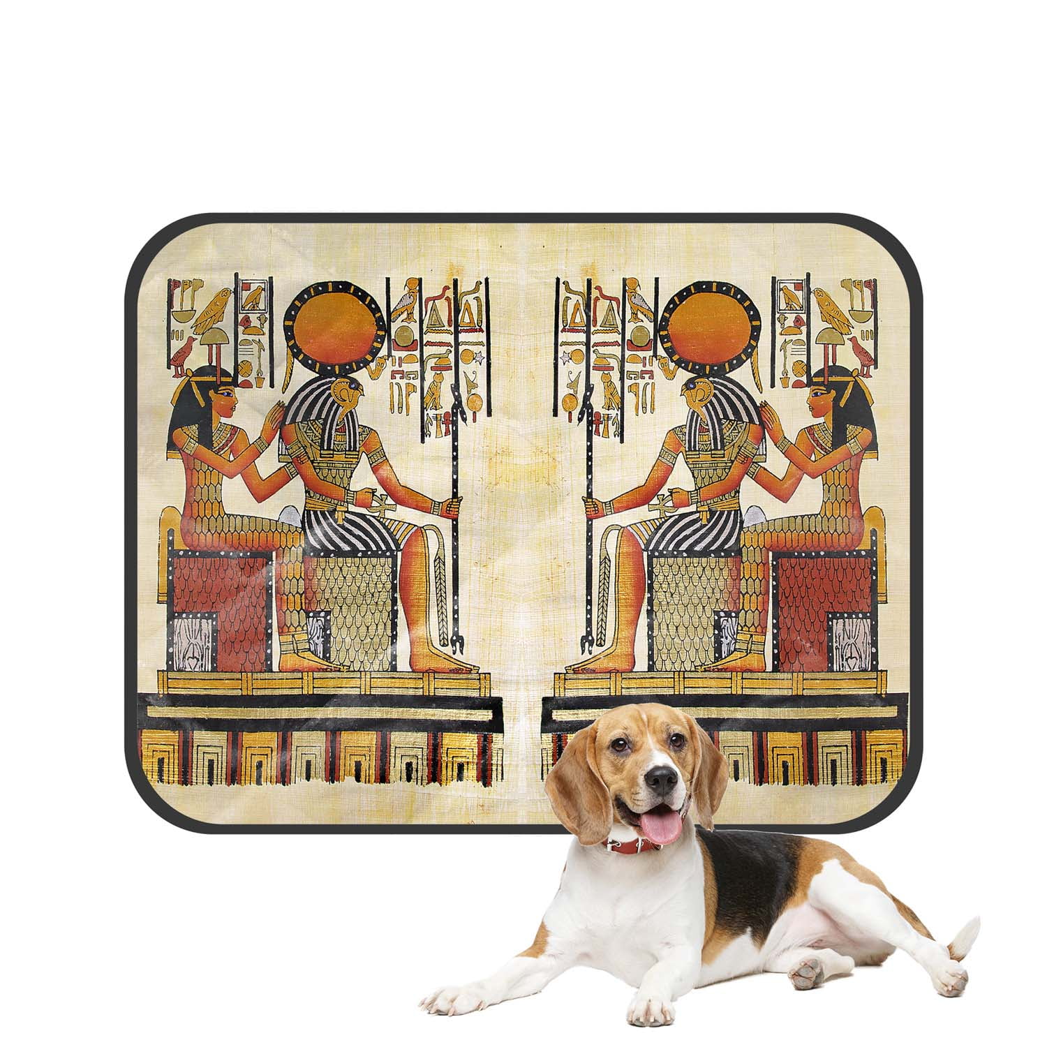 PKQWTM Egyptian Papyrus Pet Dog Cat Bed Pee Pads Mat Cushion Potty ...