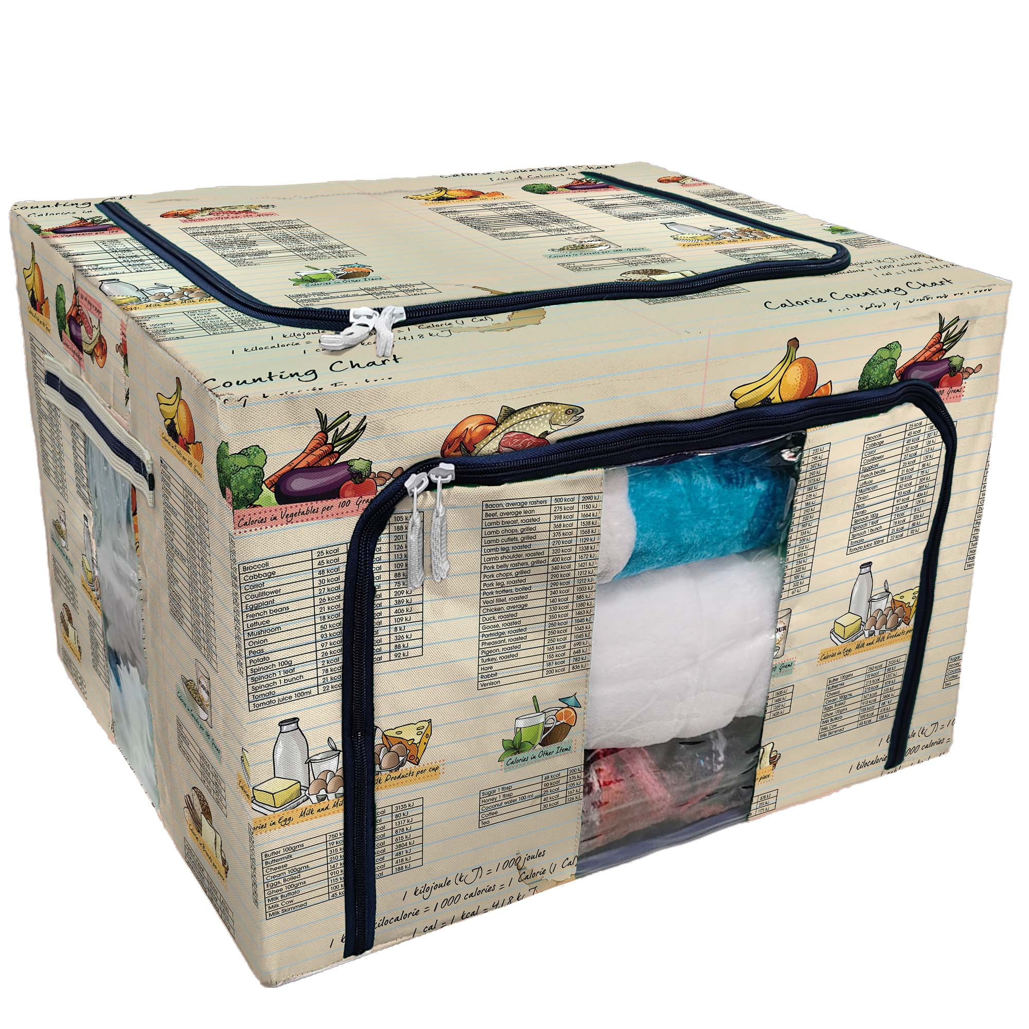 PKQWTM English Vegetables Alphabets Colorful Calorie Chart Educational ...