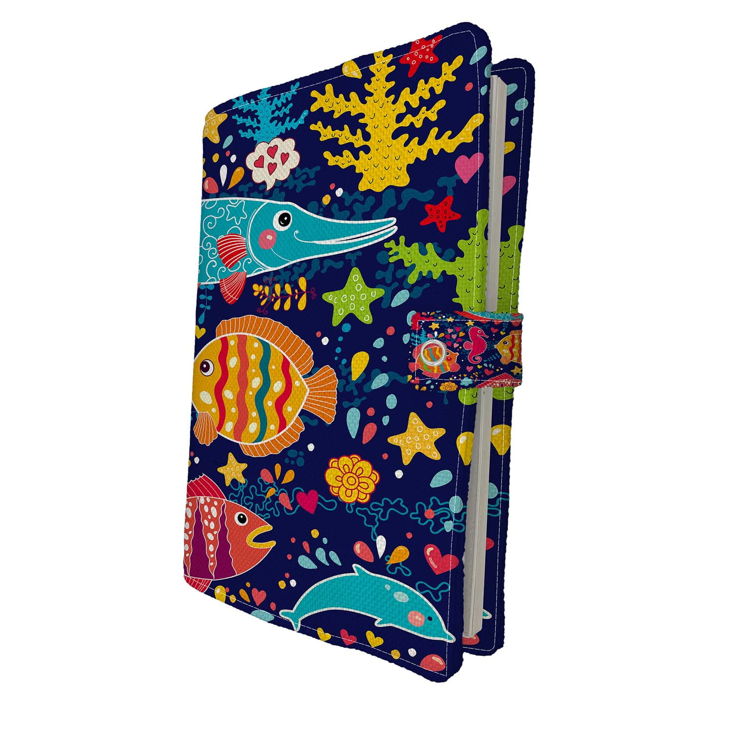 PKQWTM Fish And Marine Life Book Cover Book Protector Book Sleeve Book ...