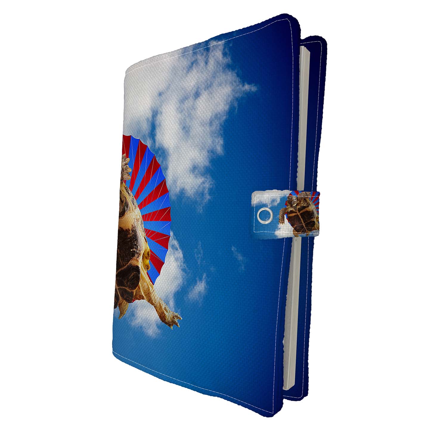 PKQWTM Funny Cute Animal Flying Sea Turtle Blue Sky Book Cover Book ...