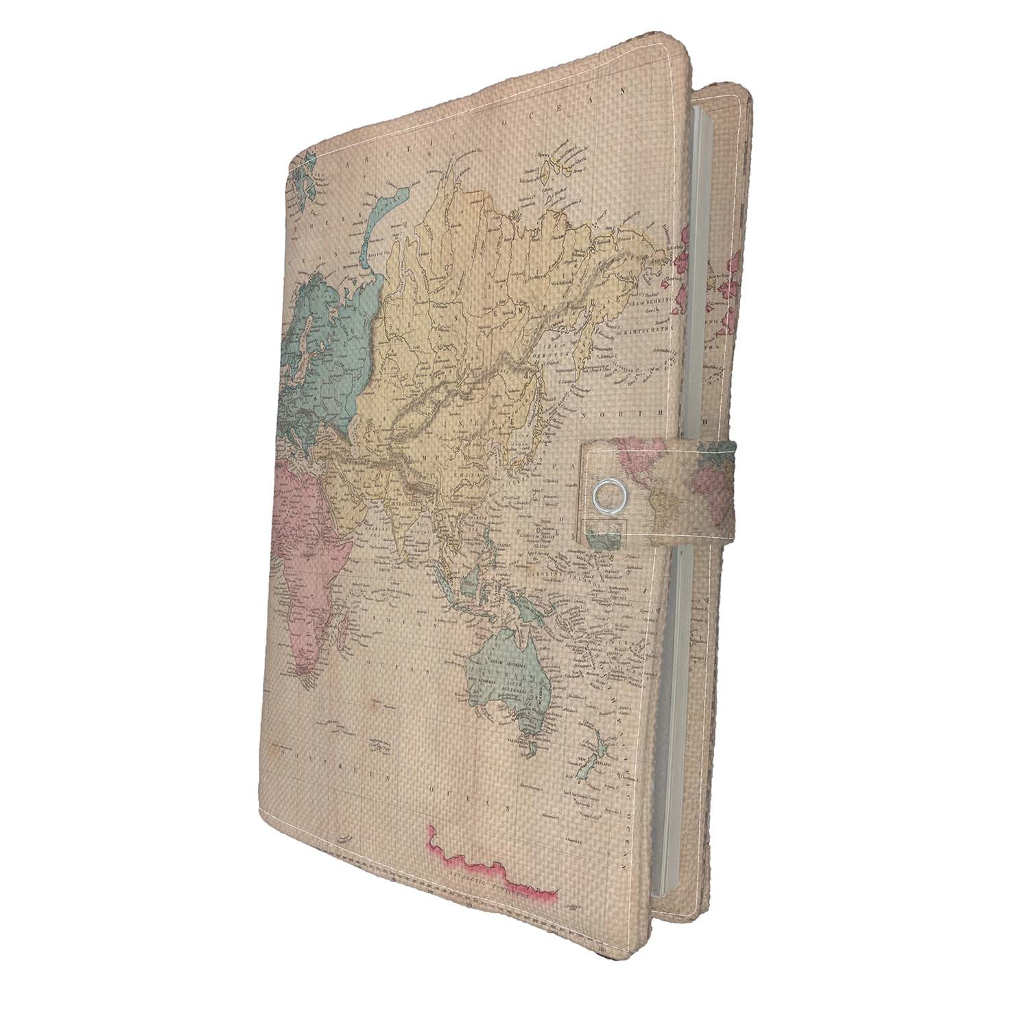 PKQWTM Globe Art Earth World Map Book Cover Book Protector Book Sleeve ...