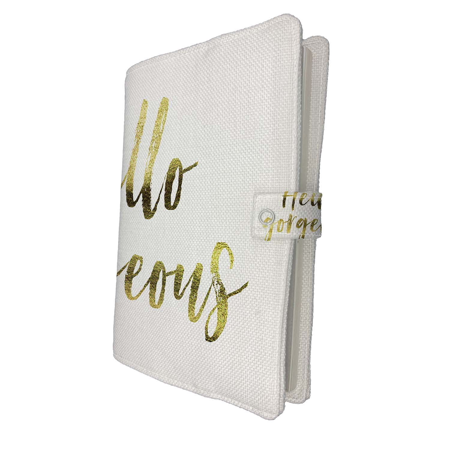 PKQWTM Gold Foil Inspirational Motivation Quote On A Plain White Book ...