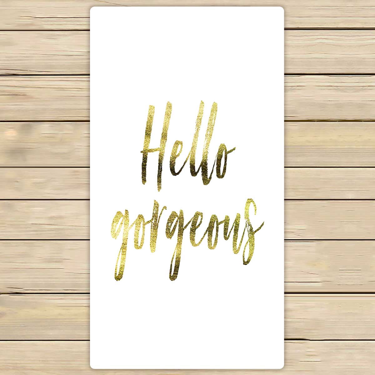 PKQWTM Gold Foil Inspirational Motivation Quote On A Plain White ...