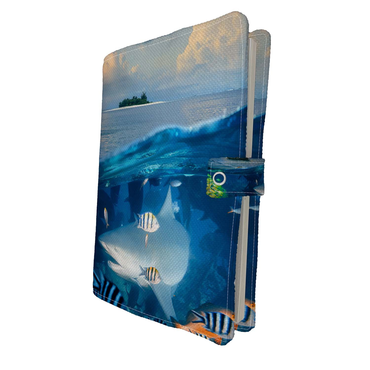 PKQWTM Great White Shark Sea Creatures Book Cover Book Protector Book ...