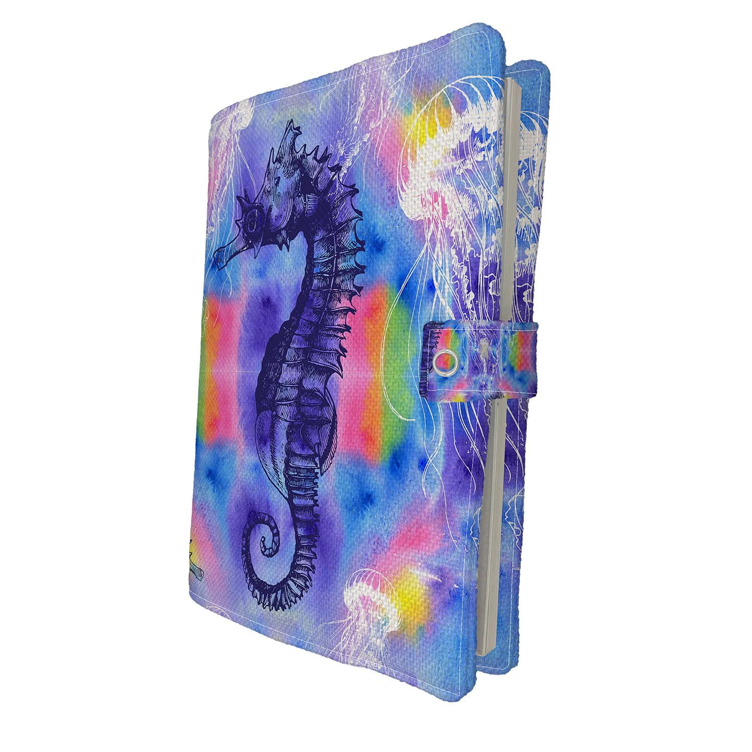 PKQWTM Hand Drawn Jellyfish Sea Horse Tropical Ocean Animal Book Cover ...