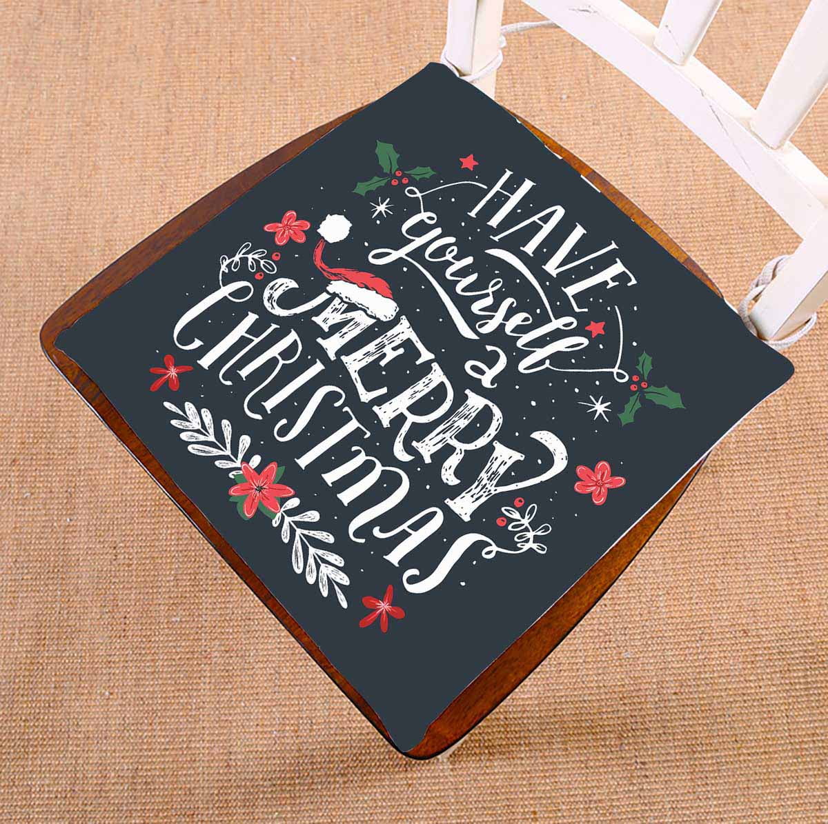 PKQWTM Have yourself a Merry Christmas Chair Pads Chair Mat Seat ...