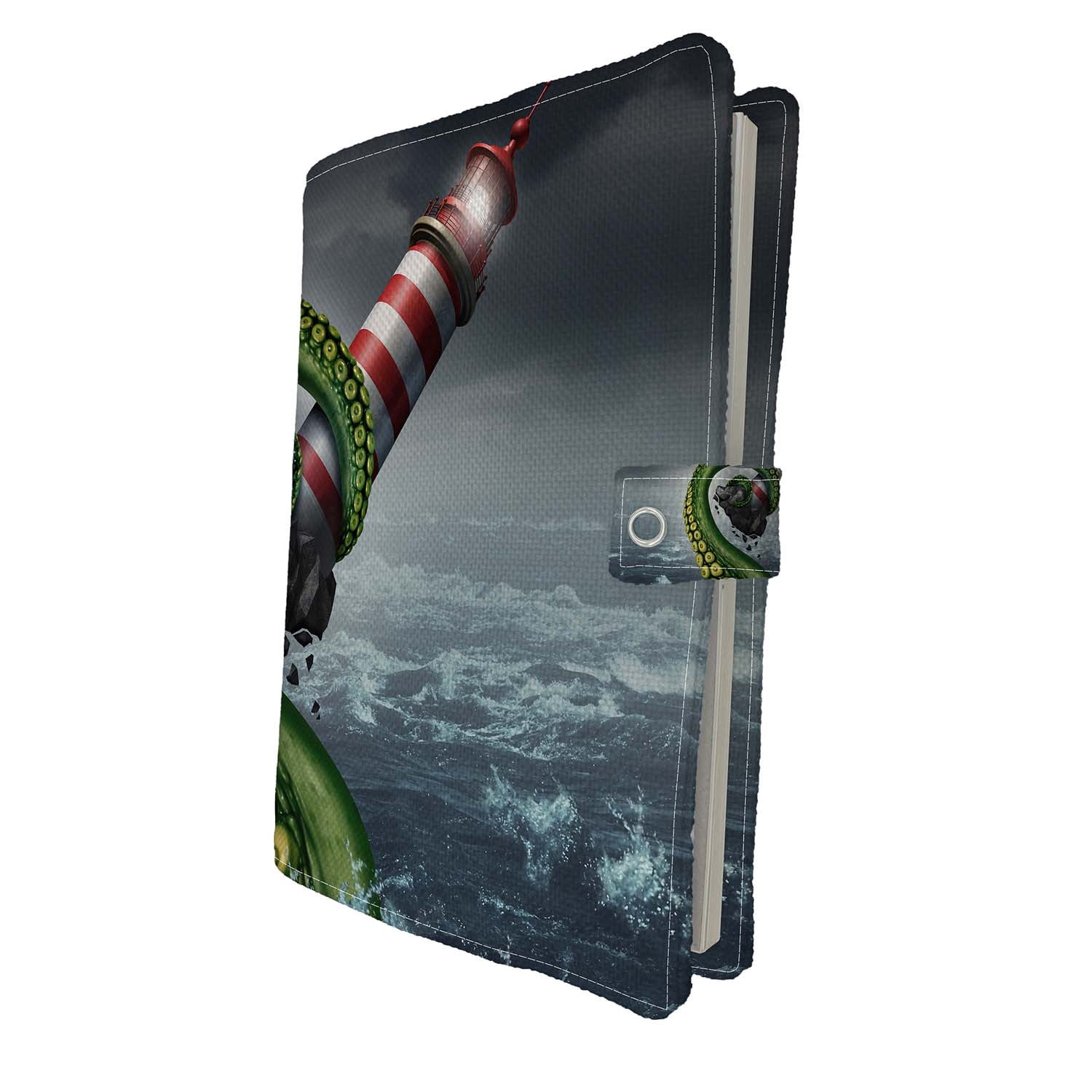 PKQWTM Light House Beacon Ocean Dangerous Sea Monster Book Cover Book ...