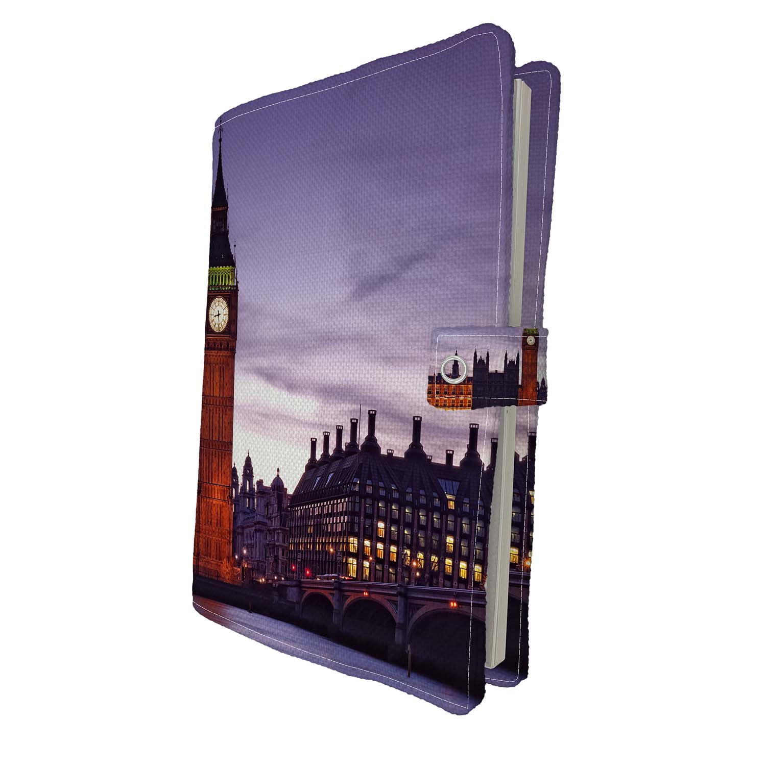 PKQWTM London Cityscape Big Ben Book Cover Book Protector Book Sleeve ...