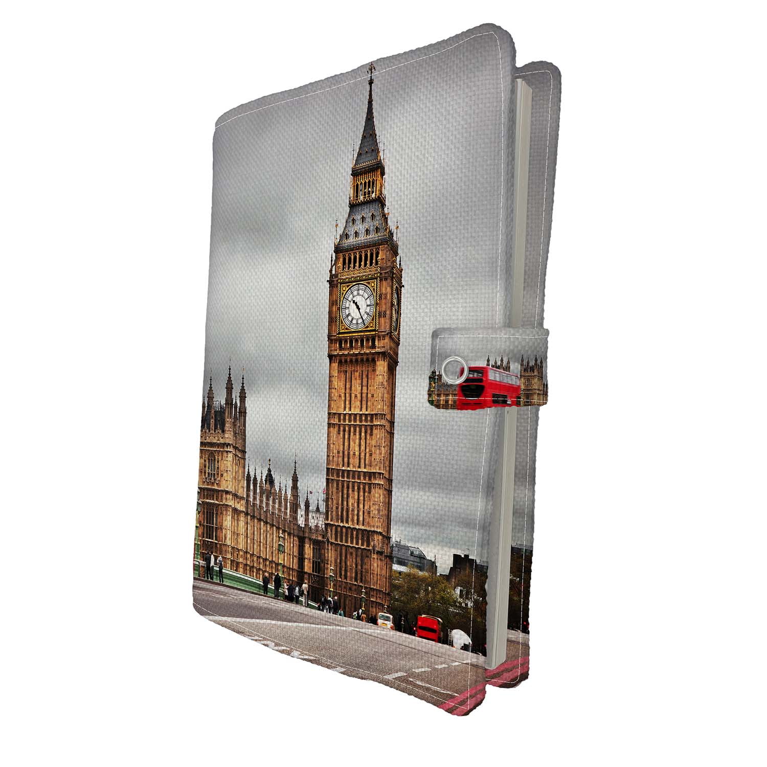 PKQWTM London The Uk Red Bus Big Ben Westminster Palace Book Cover Book ...