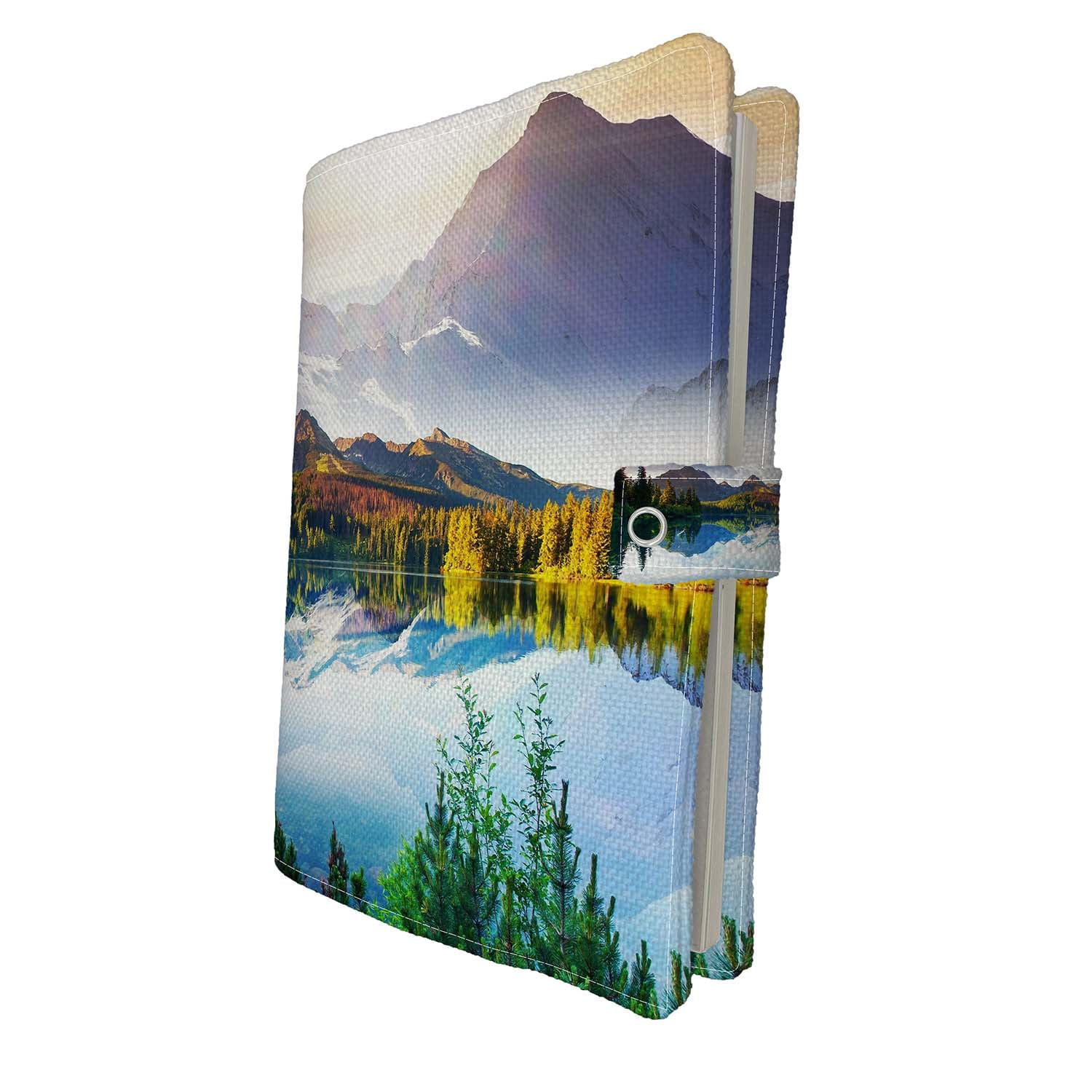 PKQWTM Mountain Lake Fantastic Sunny Day Book Cover Book Protector Book ...