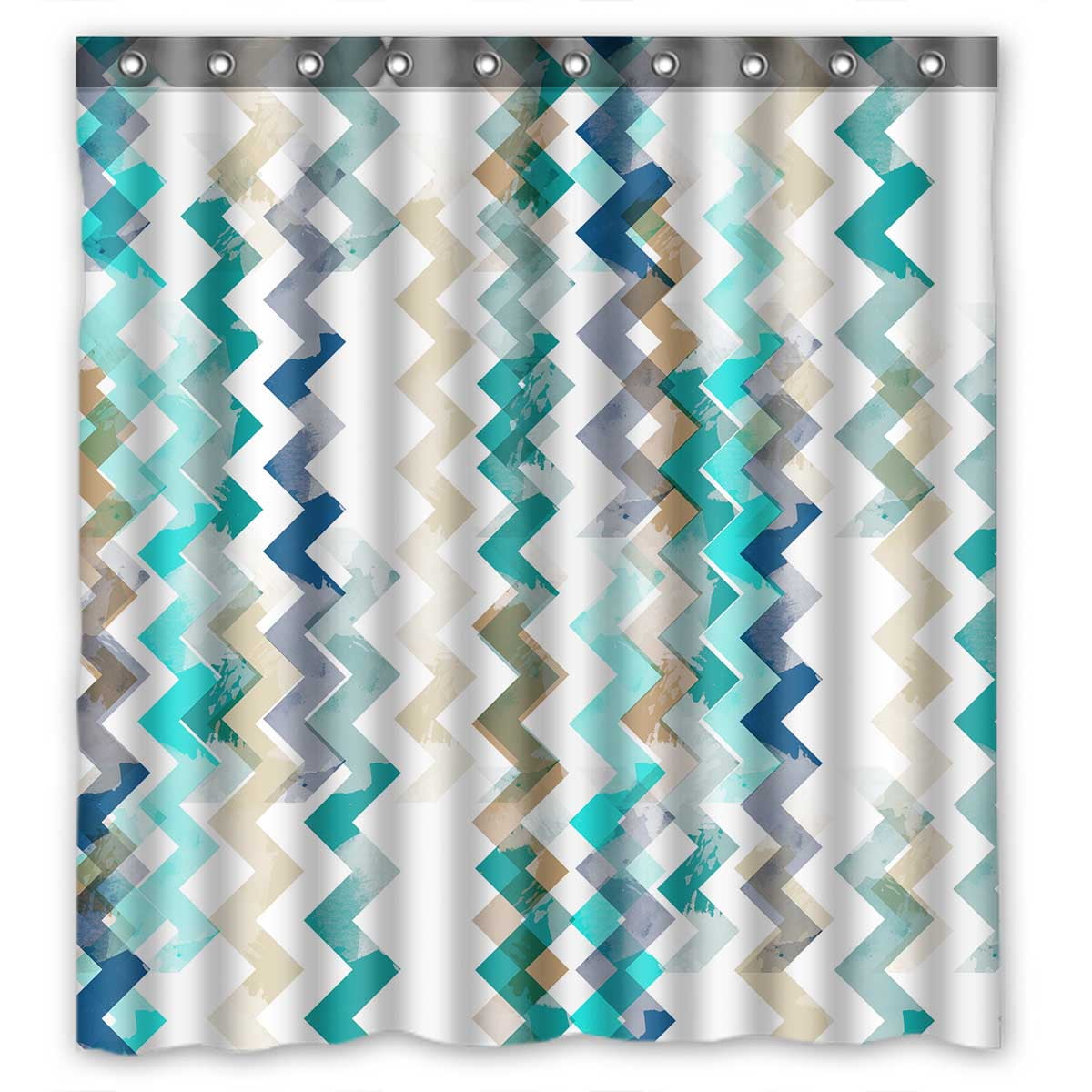 PKQWTM Multicolor Design Mixed Wavy Stripes Watercolor Effect ...