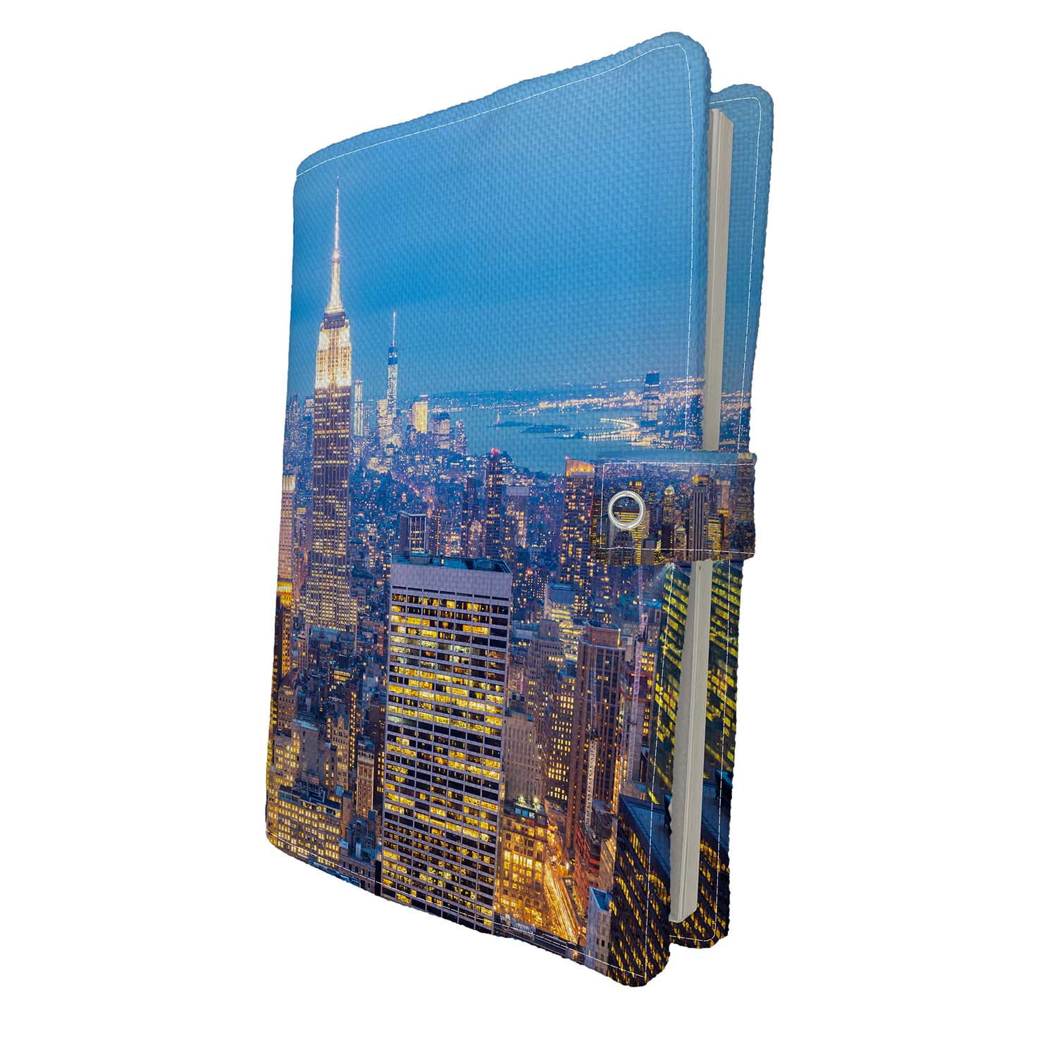 PKQWTM New York City Skyline Urban Skyscrapers Dusk Usa Book Cover Book ...