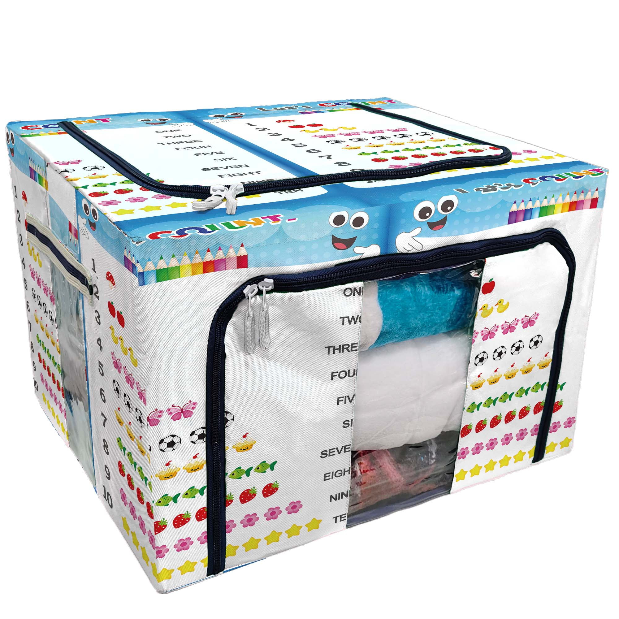 PKQWTM Numbers Counting Practice Printable Educational Storage Bag ...