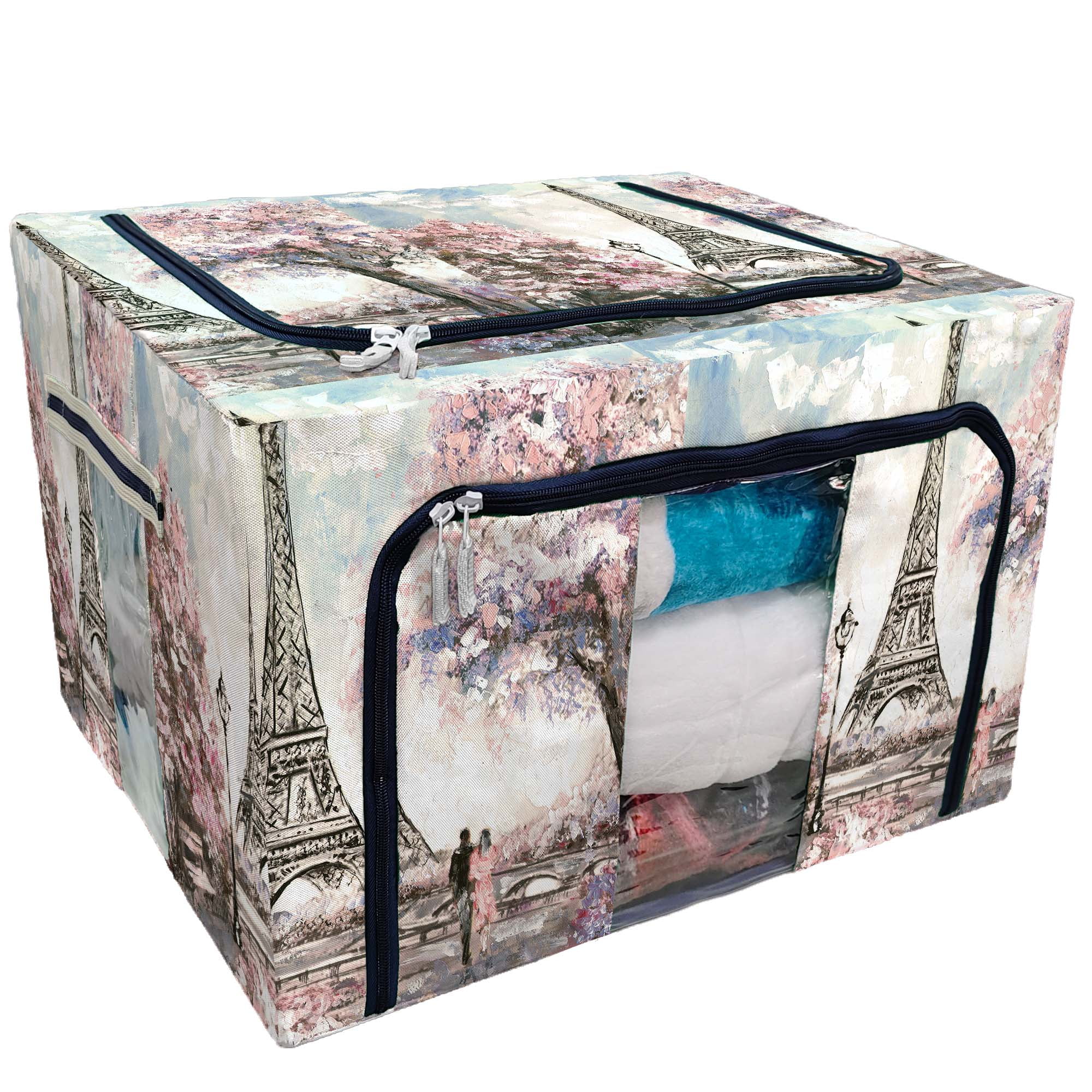 PKQWTM Oil Painting Street View Paris Tender Landscape Storage Bag ...