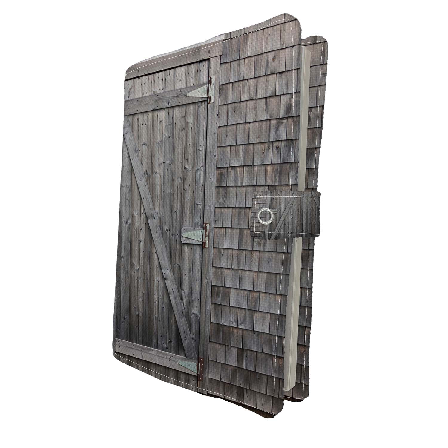 PKQWTM Old grey cedar barn doors Book Cover Book Protector Book Sleeve ...