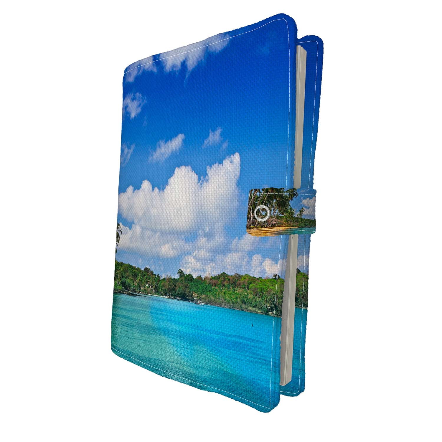 PKQWTM Paradise Sea Water Summer Hotel House Tropical Beach Book Cover ...