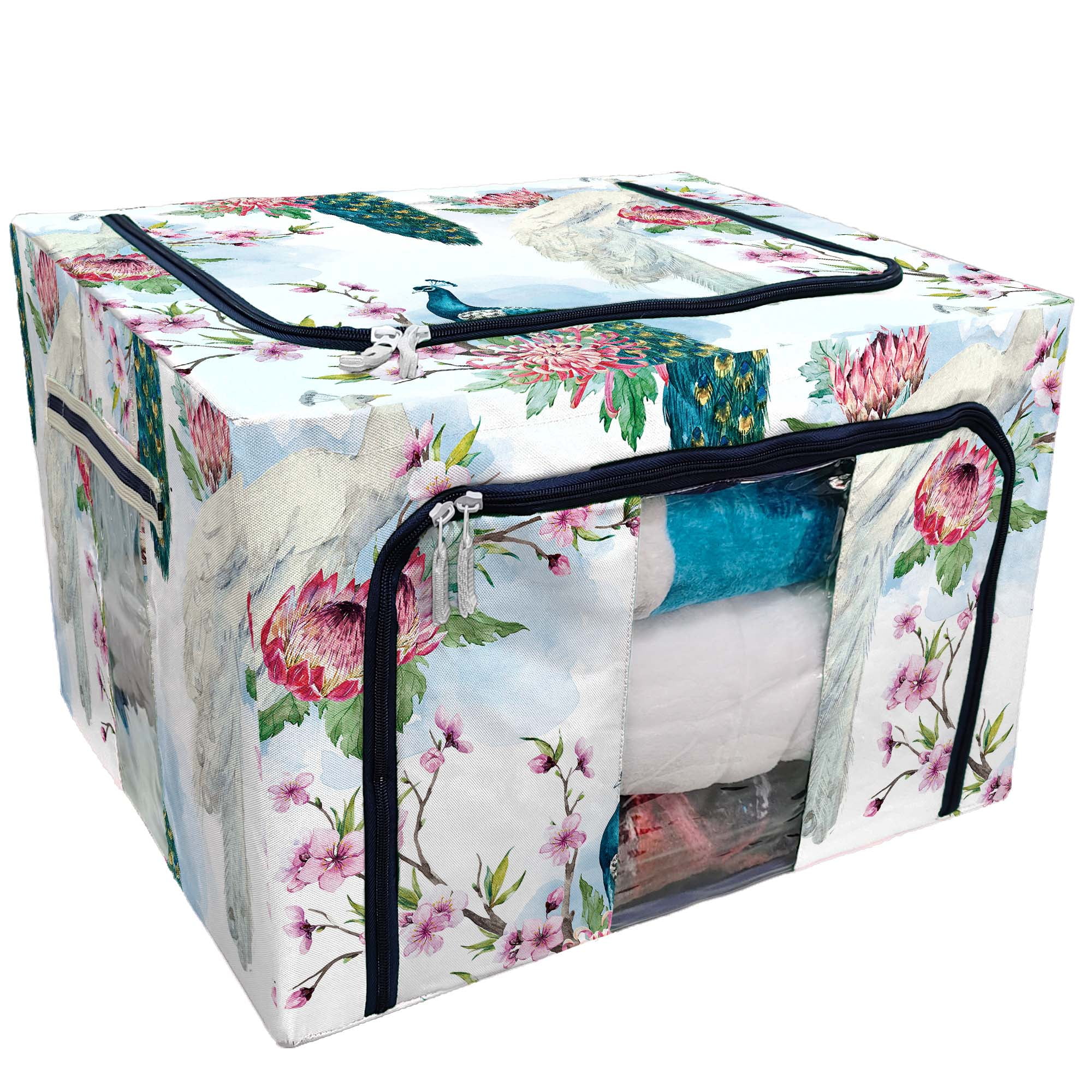 PKQWTM Peacock Tree Cherry Flowering Trees Protea Flower Storage Bag ...