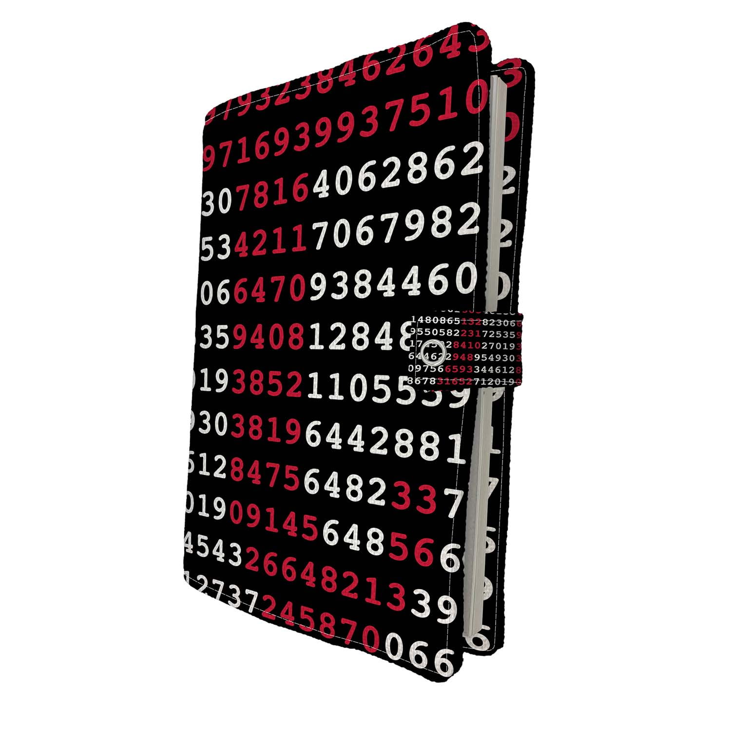 PKQWTM Pi Sign And Pi Numbers On Black Background Book Cover Book ...