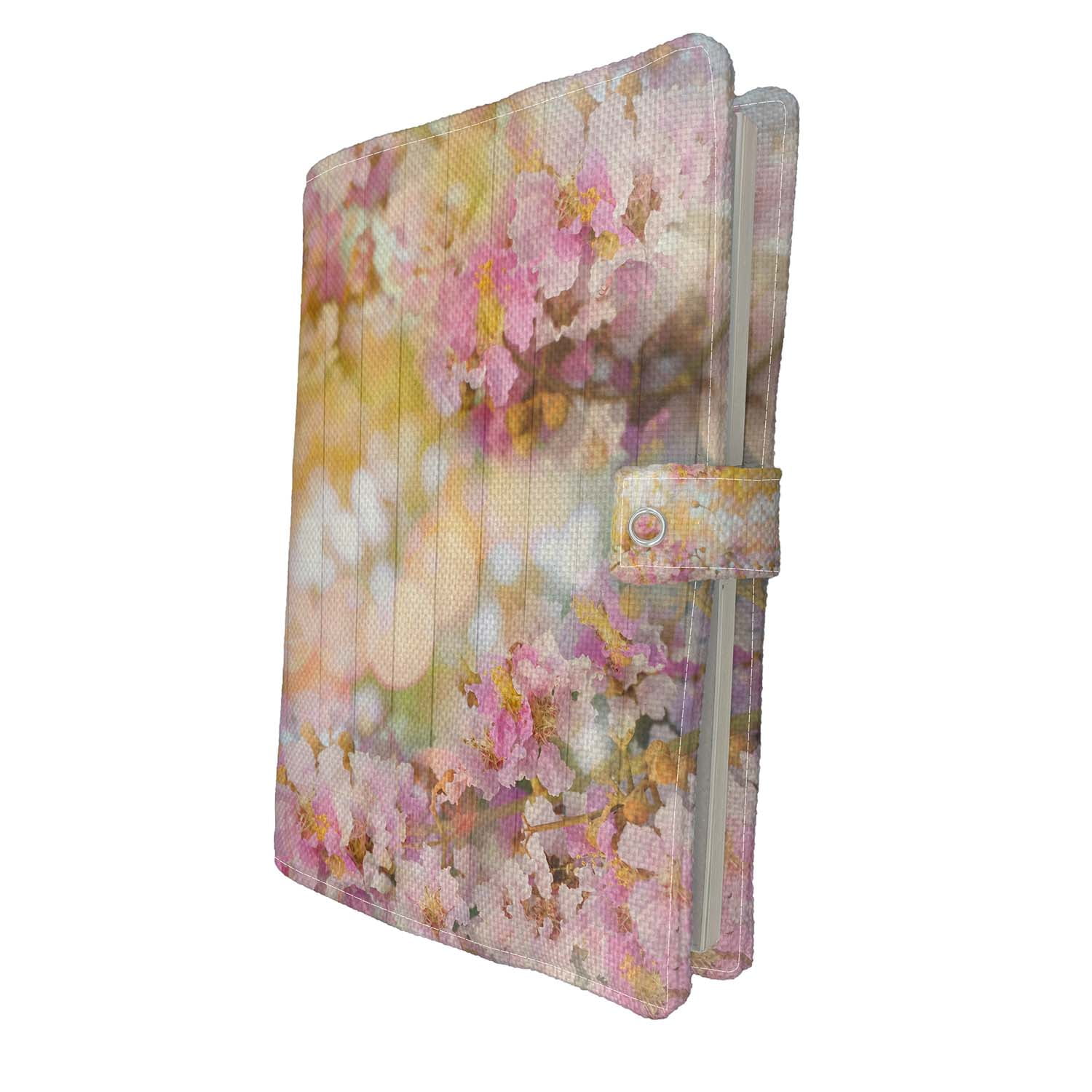 PKQWTM Pink Cherry Blossom Book Cover Book Protector Book Sleeve Book ...