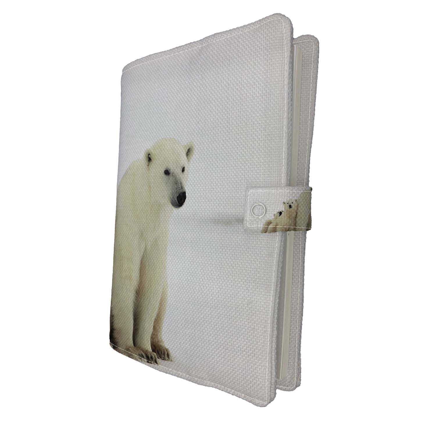 PKQWTM Polar She Bear With Two Small Bear Cubs Book Cover Book ...